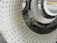 China OEM Alumina Ceramic Lining Pipe Welded The Stud Ceramic Coated Pipe for sale