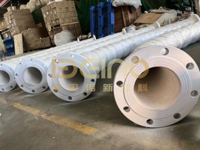 China Smooth Wear Resistant Ceramic Pipe Alumina In The Coal Washing Plant for sale