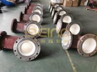 China Wear Resistant Ceramic Pipe Stainless Steel Alumina Ceramic Elbow Pipe for sale