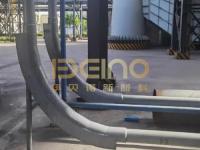 China Wear Resistant 95% Alumina Ceramic Lined Elbow With Smooth Surface Customized Large Diameter for sale