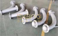 China Wear Resistance Ceramic Lined Pipe Fittings Custom Ceramic Lined Elbows for sale