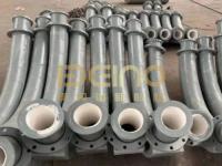 China Integral Ceramic Wear Resistant Pipe  Ceramic Lined Pipe Elbows for sale