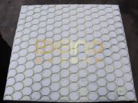 China Impact Cushioning Ceramic Rubber Liner Thickness 25mm Alumina Ceramic Liner for sale
