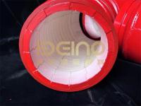 China ZTA Ceramics Concrete Pump Pipeline Concrete Pump Reducer Pipe for sale