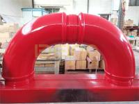 China Customaztion Concrete Pump Pipeline Accessories Arc Shaped Ceramic Design for sale