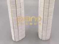 China Dovetail Slotted Ceramic Liner  Ceramic Tile Sheets Customize Ceramic Wear Liners for sale