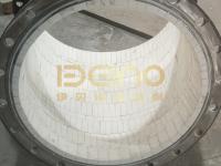 China Smooth White Ceramic Lined Steel Pipe Good Impact Resistance Anti Corrosion And Wear-resistant for sale
