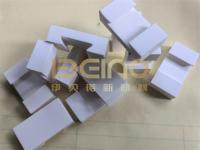 China Wear resistant ceramics used in fan impeller Dovetail slot type wear-resistant ceramic plate for fan impeller for sale