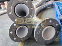 China Stainless Steel Lined Ceramic Pipe Wear And Corrosion Resistant Ceramic Sleeve Lined Pipe For Lithium Battery Powder Conveying for sale