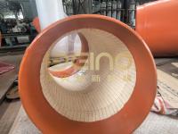 China Large-diameter ceramic patch pipes Alumina ceramic lined pipe Ceramic tile lined pipe Ceramic lined pipe for mining slurry transport Cement plant coal dust ceramic lined pipe for sale