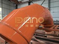 China Large-diameter ceramic patch pipes Alumina ceramic lined pipe Ceramic tile lined pipe Ceramic lined pipe for mining slurry transport Cement plant coal dust ceramic lined pipe for sale