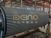 China Ceramic vulcanized rubber roller lagging Ceramic Lagged Pulleys 5X Longer Life than Rubber Lagging for Heavy-Duty Conveyors for sale