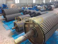 China Ceramic vulcanized rubber roller lagging Ceramic Lagged Pulleys 5X Longer Life than Rubber Lagging for Heavy-Duty Conveyors for sale