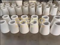 China Conical Alumina Ceramic Tube For Slurry And Fly Ash Pipelines Mining Slurry Conveying Pipe Lined With Alumina Ceramic Tile Liner for sale