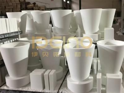 China Conical Alumina Ceramic Tube For Slurry And Fly Ash Pipelines Mining Slurry Conveying Pipe Lined With Alumina Ceramic Tile Liner for sale