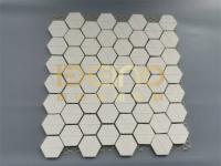 China Wear Resistant Ceramic Mosaic Tile Hexagon Alumina Ceramic Lining Sheet for sale