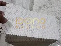 China Wear Resistant Ceramic Mosaic Tile Hexagon Alumina Ceramic Lining Sheet for sale