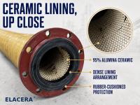 China Flexible Ceramic Lined Hose for Cement Powder Conveying for sale