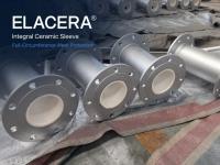 China Stainless Steel Ceramic Sleeve Lined Pipe for Lithium Battery Powder Conveying for sale