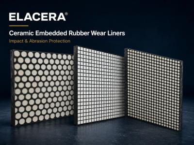 China Ceramic Embedded Rubber Wear LIners for sale