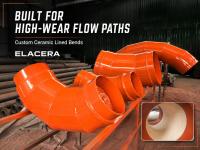 China Large Diameter Ceramic Lined Pipe Transition for Abrasive Powder Conveying for sale