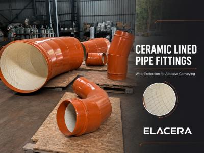 China Large Diameter Ceramic Lined Pipe Transition for Abrasive Powder Conveying for sale