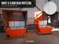 China Alumina Ceramic Lined Chute for Cement Clinker Handling for sale