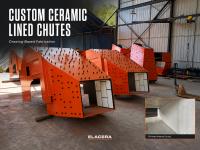 China Alumina Ceramic Lined Chute for Cement Clinker Handling for sale