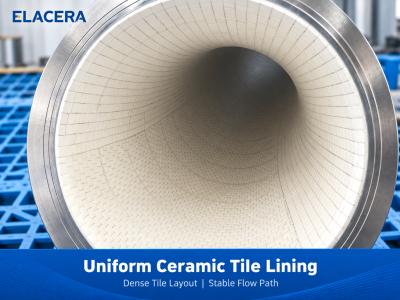 China Wear Resistant Ceramic Tile Lined Steel Pipe for Abrasive Material Conveying for sale