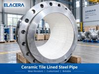 China Wear Resistant Ceramic Tile Lined Steel Pipe for Abrasive Material Conveying for sale