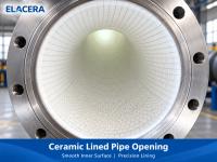 China Wear Resistant Ceramic Tile Lined Steel Pipe for Abrasive Material Conveying for sale