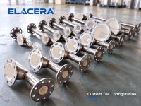 China Ceramic Lined Tee Pipe for Abrasive Material Conveying for sale