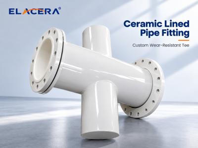 China Ceramic Lined Tee Pipe for Abrasive Material Conveying for sale