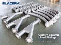 China Ceramic Lined Tee Pipe for Abrasive Material Conveying for sale