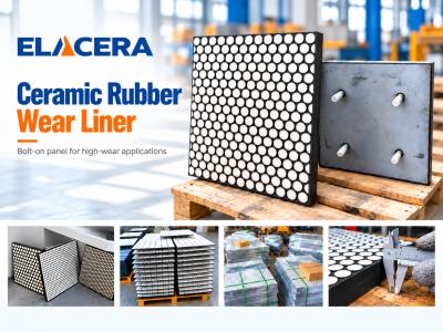 China Custom Bolt-On Ceramic Rubber Wear Liner for Equipment Retrofits for sale
