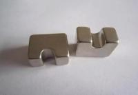 China Ni Cu Ni Coating N38 NdFeB Magnet Block Special Shaped For Hardware Machinery for sale