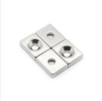 China N35-N52 Custom Neodymium Magnets Countersunk Hole For Cabinet Closures for sale