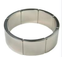 China High Power Generator Neodymium Magnet Ni Cu Ni Coating Arc NdFeB Magnet for sale