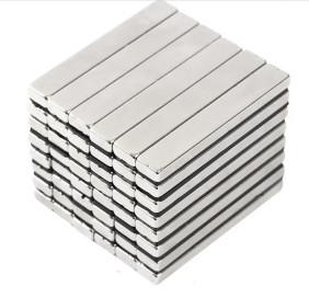 China Flat Industrial Bar Magnets Ni Cu Ni Coating Customized Long Strong Magnets for sale
