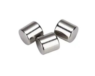 China Powerful Diametric Cylinder Magnets N52 Silver Coating Sample Available for sale