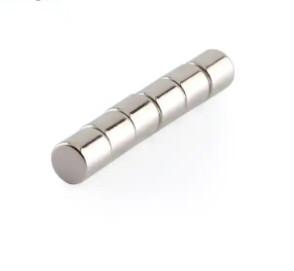 China NdFeB Cylinder Magnet , Rare Earth Neodymium Cylindrical Magnets for sale