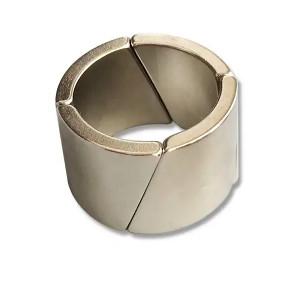 China Strong Magnet Neodymium Magnets Wind Turbines Epoxy Coating Arcs Customized for sale
