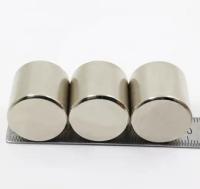 China Round Neodymium Cylinder Magnets Rare Earth Ndfeb Magnet NiCuNi Coating for sale