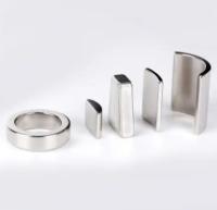 China Rare Earth Arc Motor Magnet NiCuNi Coating Neodymium Arc Magnet for sale