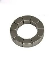 China OEM Wind Turbine Generator Magnet , Arc Shape NdFeB Motor Magnet for sale