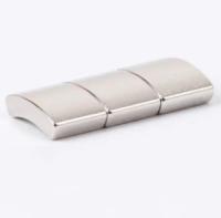China N40H-N48H Strongest Rare Earth Magnets , Generator Arc Segment Neodymium Magnets for sale