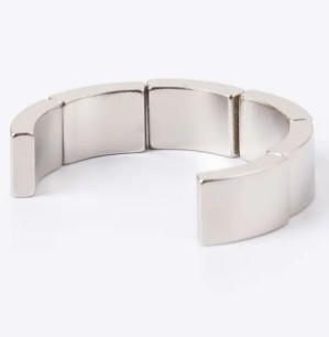 China N40H-N48H Strongest Rare Earth Magnets , Generator Arc Segment Neodymium Magnets for sale