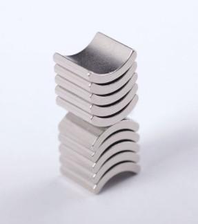 China N35SH Arc NdFeB Magnets , Neodymium Arc Magnets For Computer / Automobile for sale
