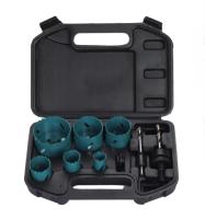 China 9 Piece Hole Saw Kit 38mm 44mm 67mm 73mm Holesaw Bit For Wood Metal for sale