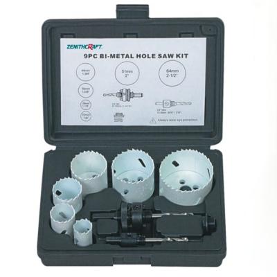 China 14mm To 30mm 32mm To 210mm Stainless Steel Hole Saw Kit For Metal for sale